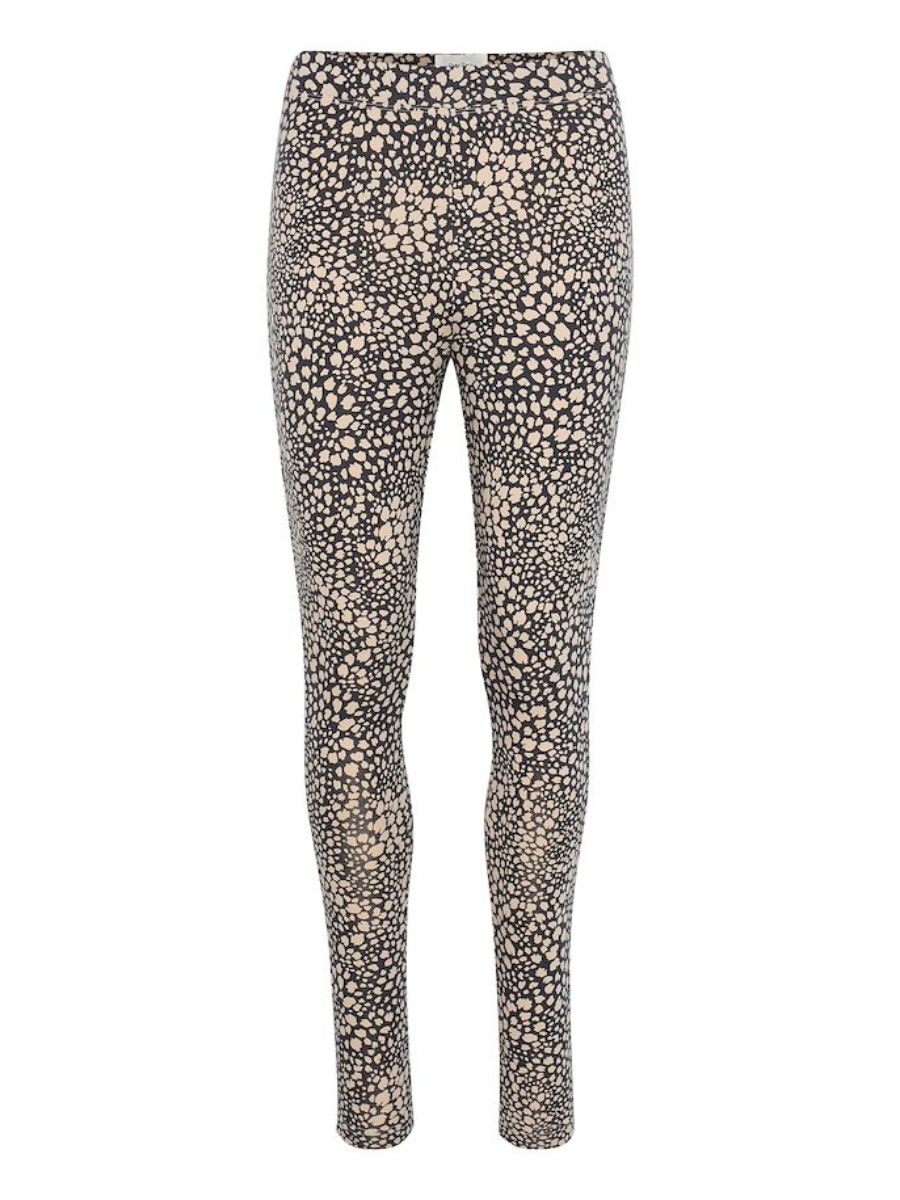 Part Two Leggings - Black Leo Leaf Print ♥ Nyheder 2023 Part Two