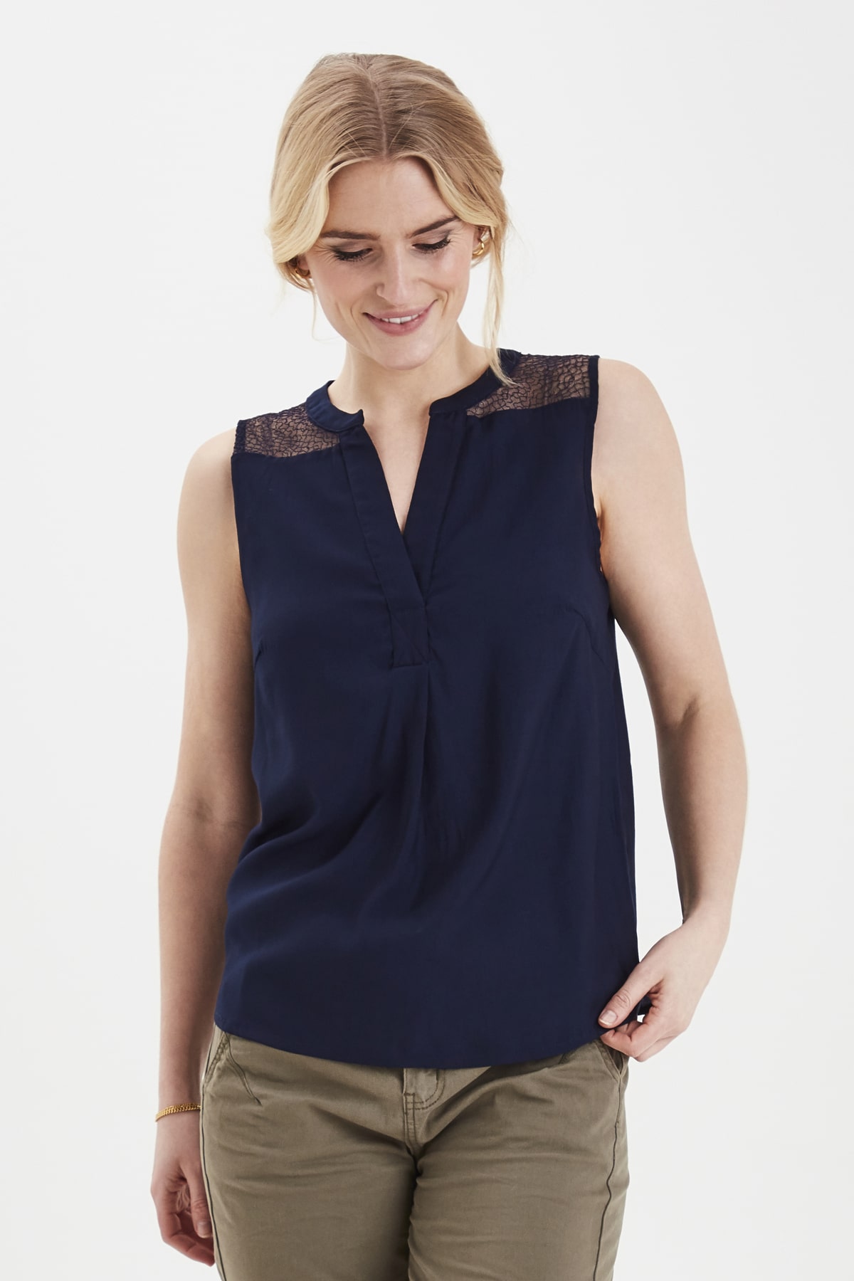 Fransa Blonde Top | Shop et stort udvalg af modetøj hos Frølund