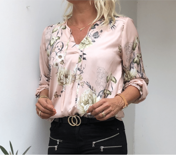 One Two Luxzuz Bluse 6877-1731 Rosa | Shop bluser online til kvinder ...