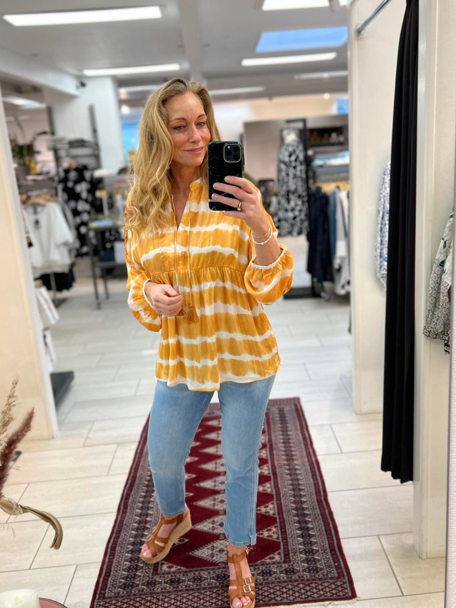 Eva Go Diva Bluse Mia - Gul ♥ Shop Eva Go Diva Sommer Nyheder 2021