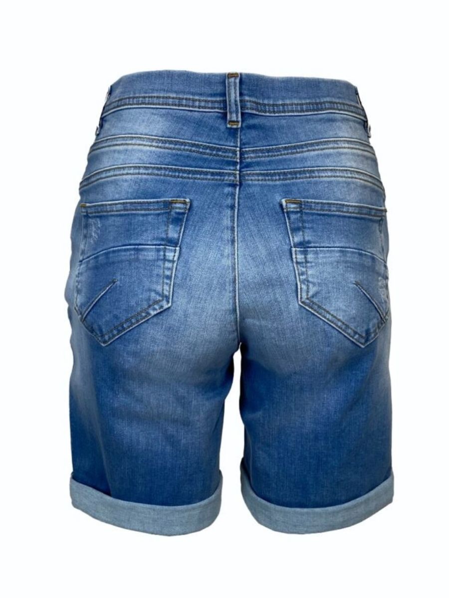 2-BIZ Shorts Riga Light Denim ♥ Se et kæmpe udvalg af Shorts Til Damer