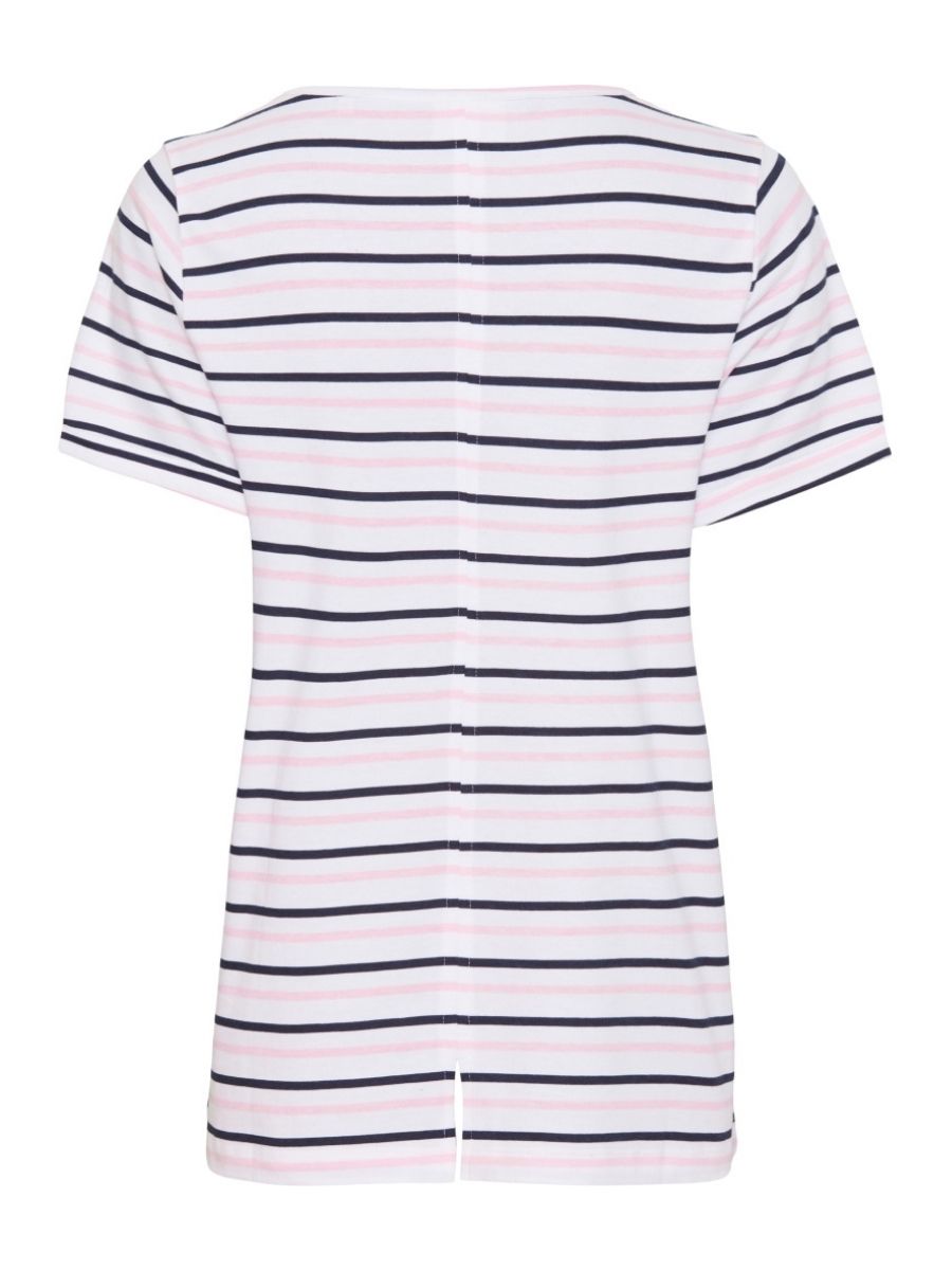 RedGreen T-Shirt Caya - ROSE STRIPE ♥ køb lækre bomulds t-shirts her.