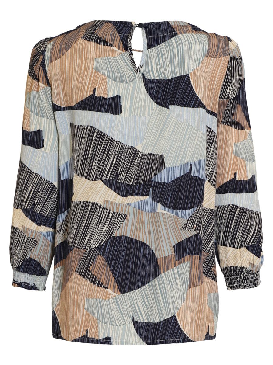 Signature Bluse 213944 - Blå ️ Se smukke printet Dame bluser