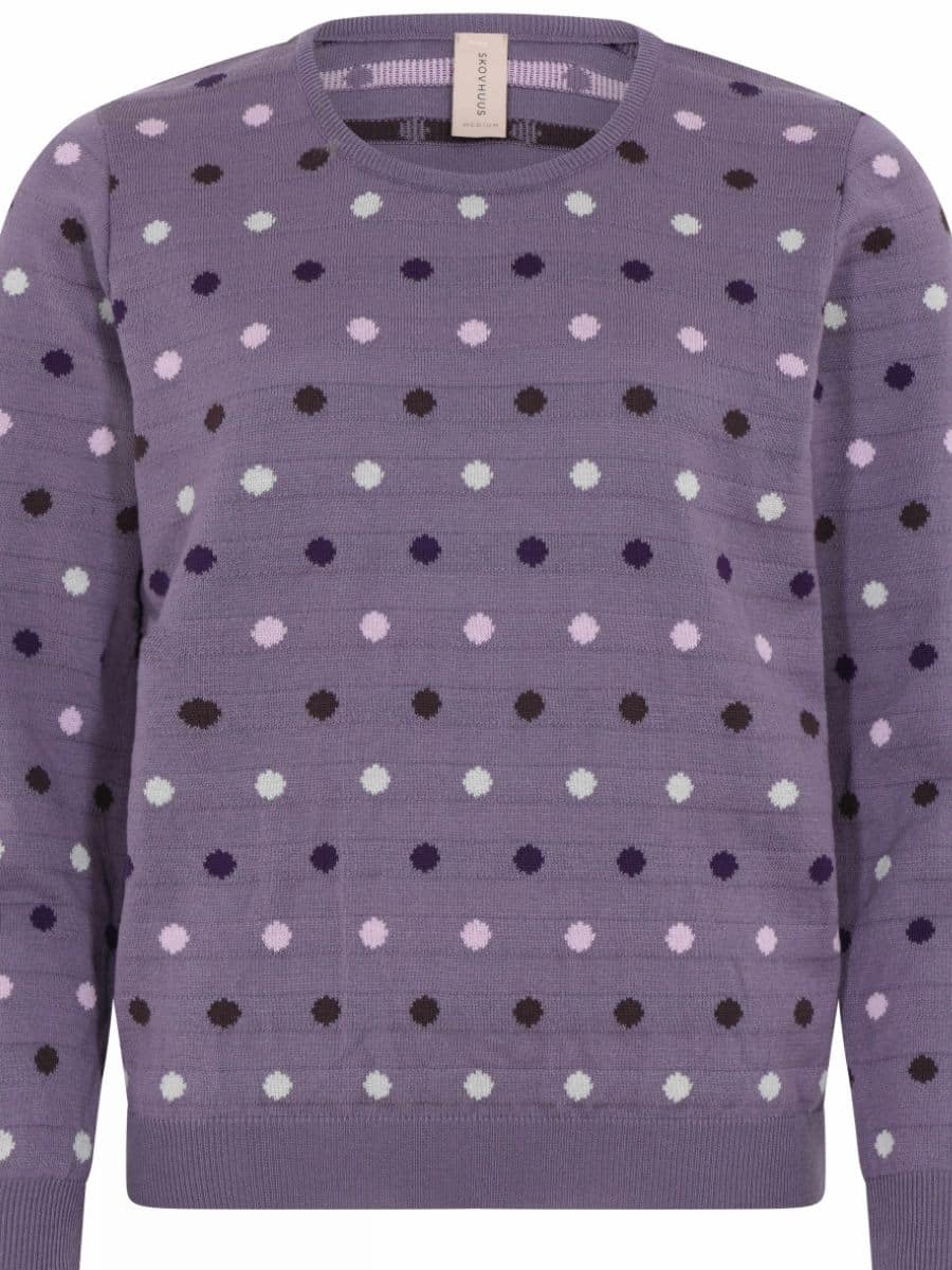 Skovhuus Strik Mulbery Lilla ♥ Køb vores striktrøjer fra Skovhuus ♥