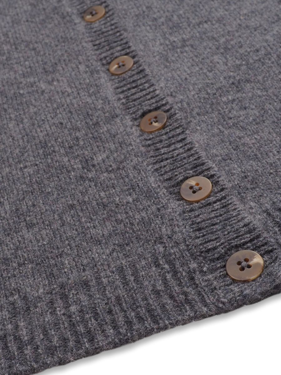 Mansted Strik Midori Grå ♥ Shop vores lækre strik cardigans online