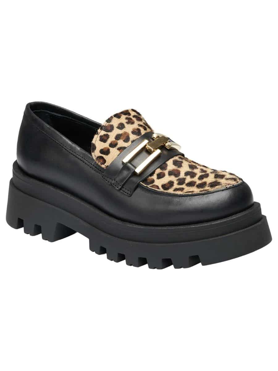 Tim&Simonsen Felipa - Black Leo ♥ Shop loafers online her