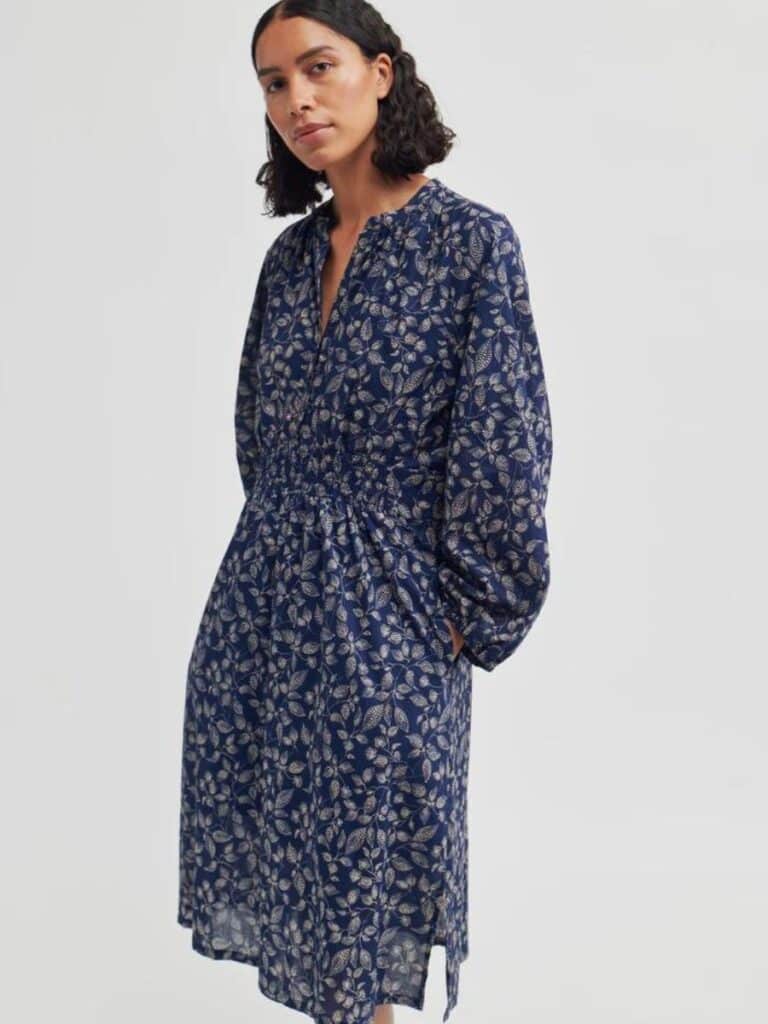 Second Female Kjole Jasmine - Peacoat ♥ Shop Second Female ♥