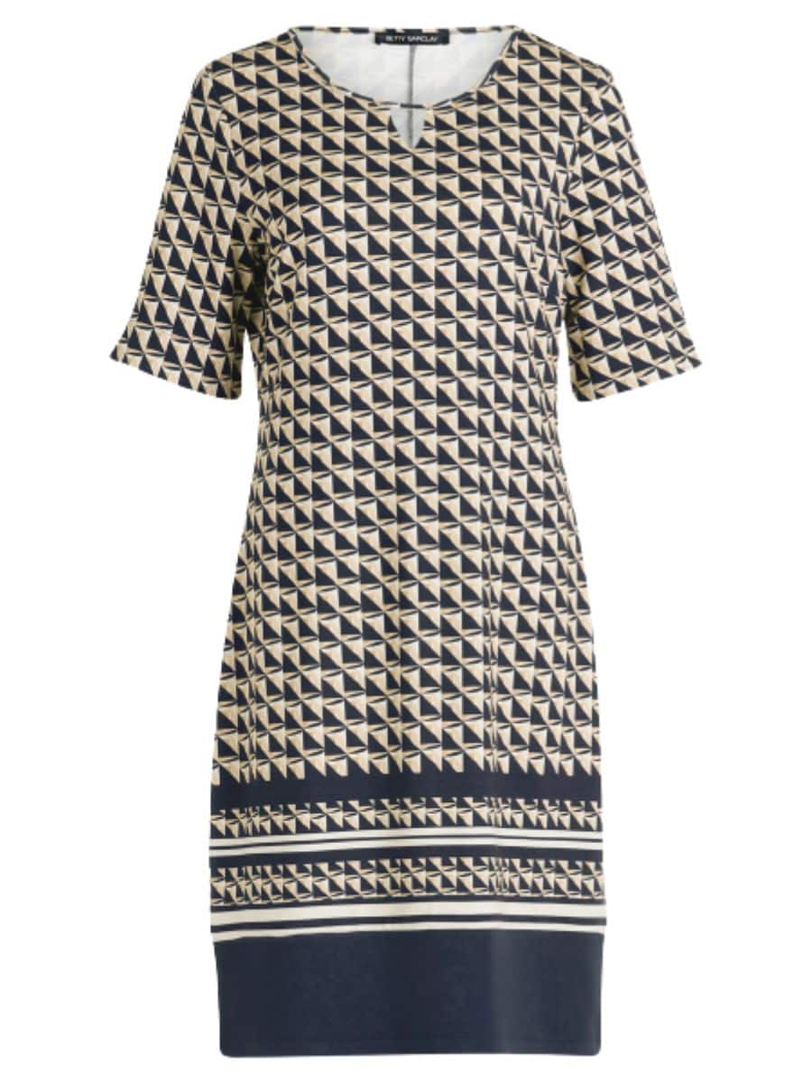 Betty Barclay Kjole 1337 1868 Navybeige ♥ Shop Betty Barclay ♥