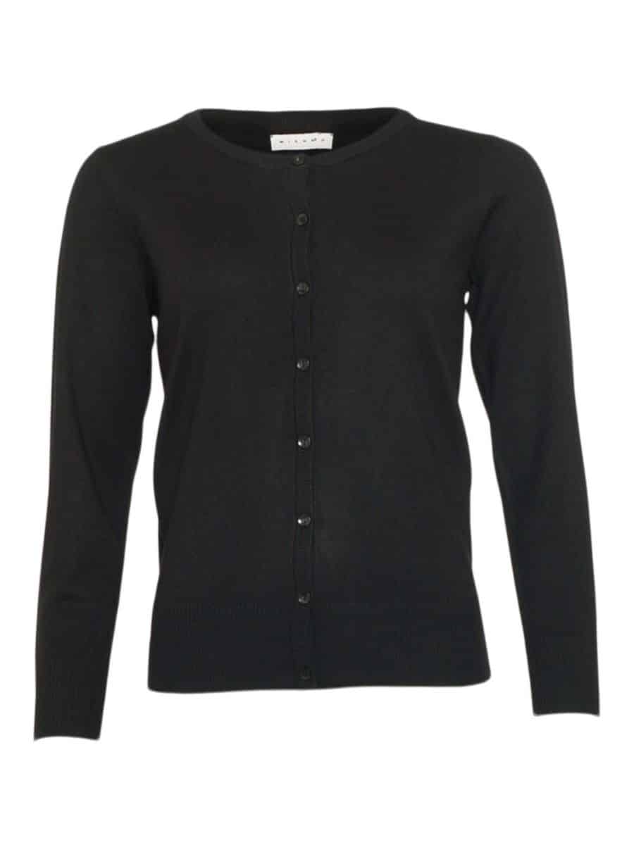 Micha Strik Cardigan Sort ♥ Shop de mange lækre forårs nyheder ♥