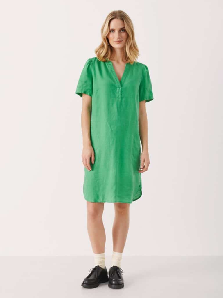 Part Two Aminase Kjole - Grøn ♥ Shop nyheder fra Part Two online