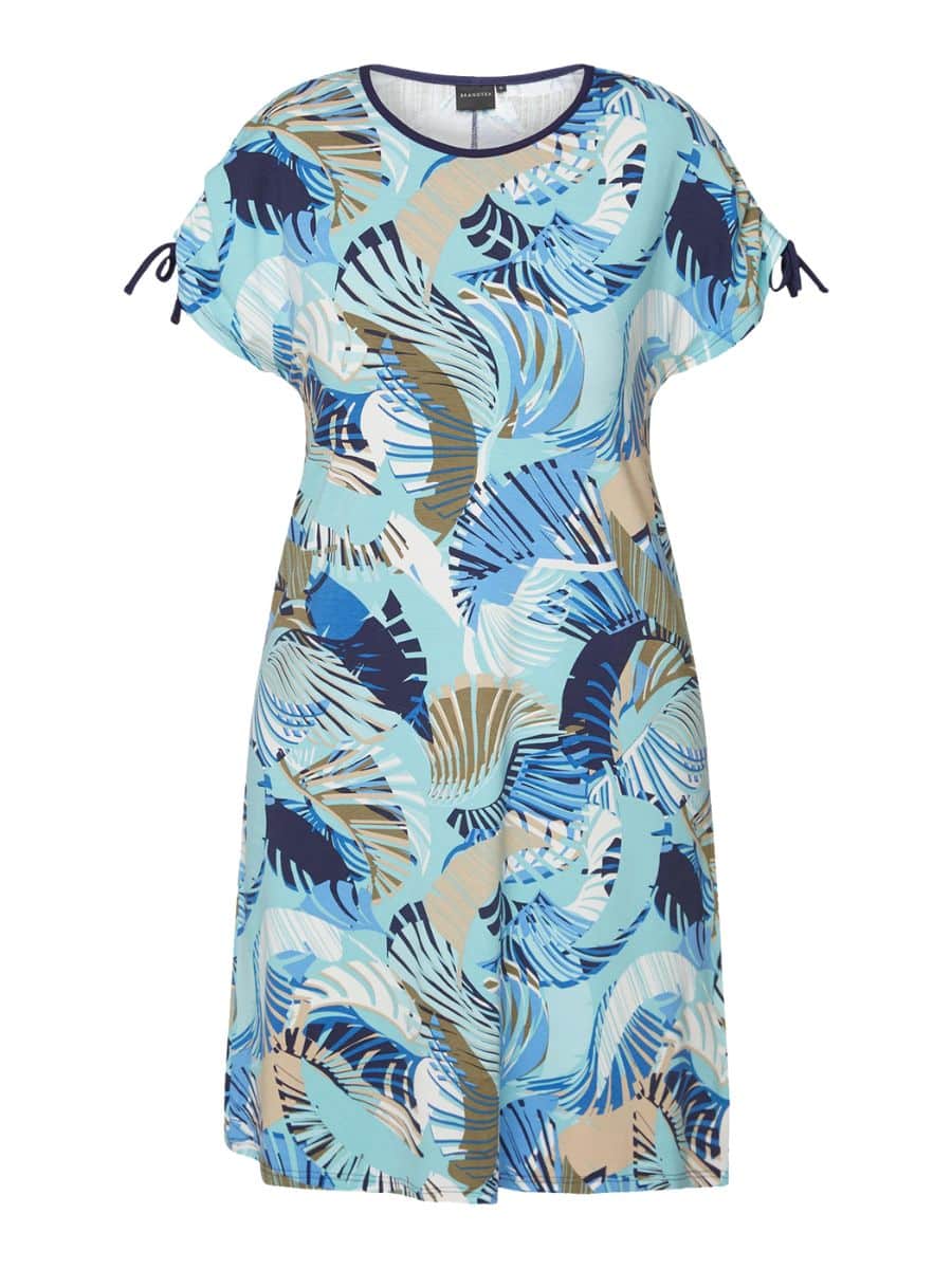 Brandtex Kjole Palm - Blå ♥ Shop lækre nyheder fra Brandtex her ♥