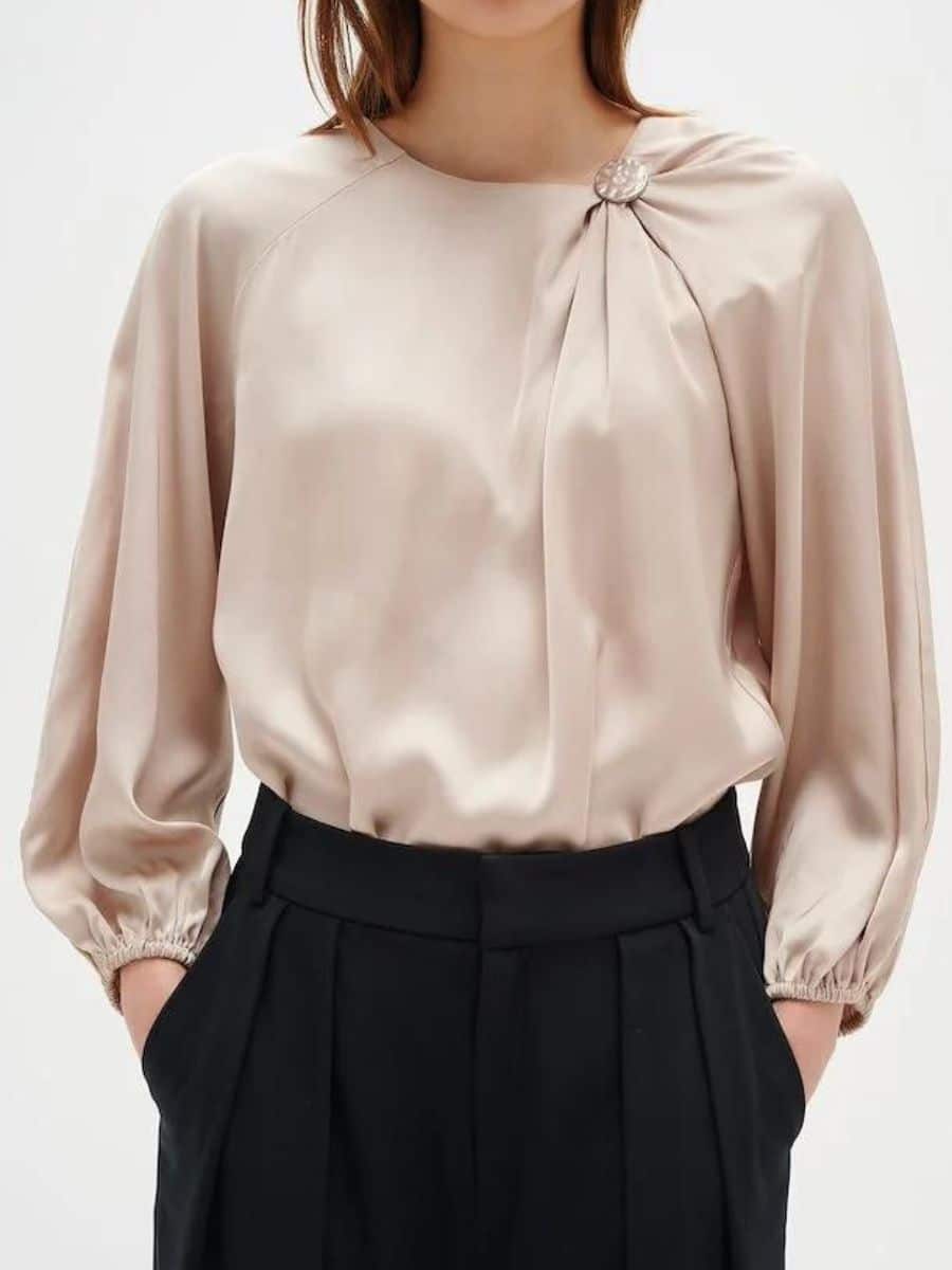 In Wear Daival Bluse - Beige ♥ Shop nyheder fra InWear online her