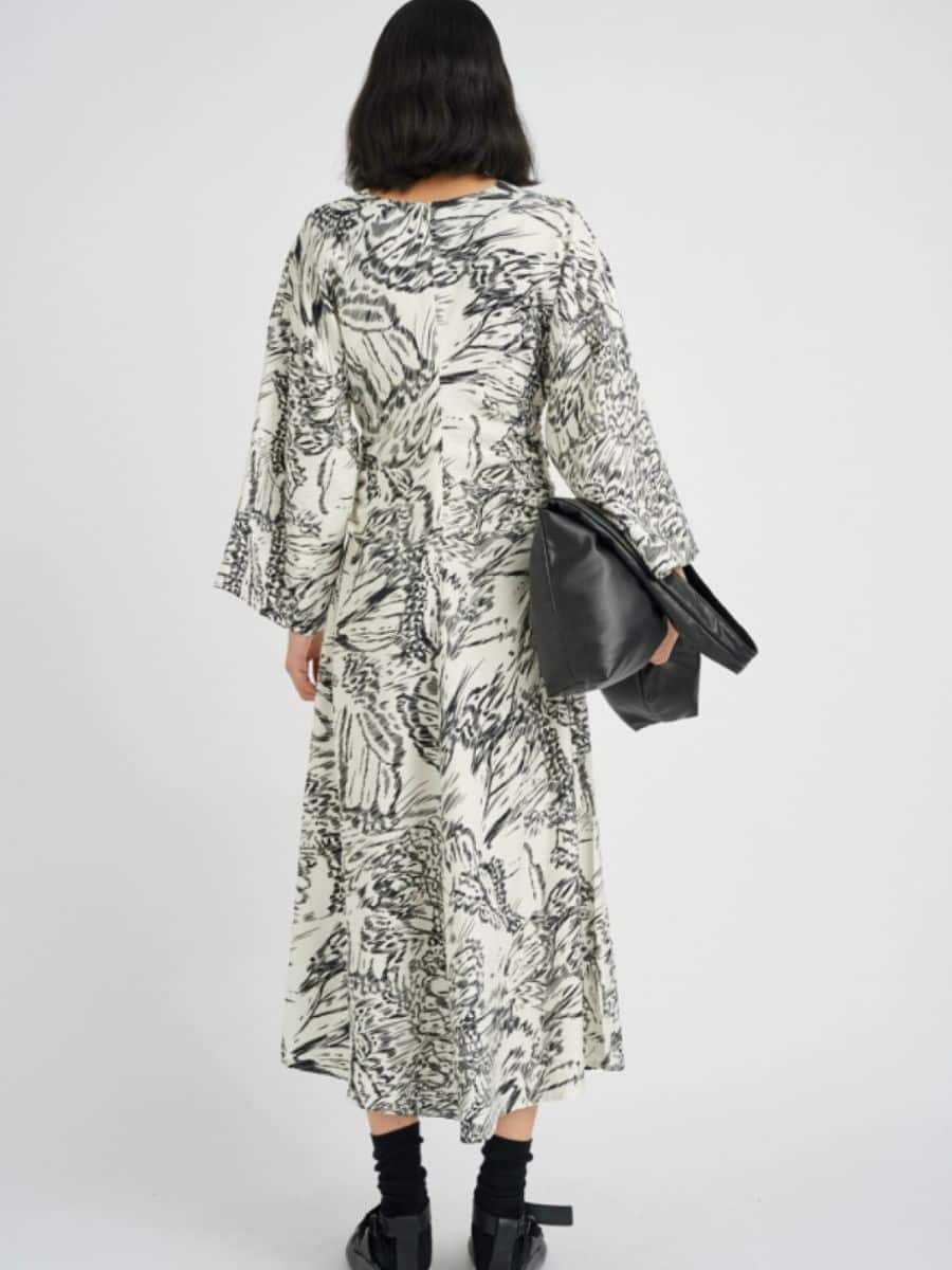 In Wear Drital Kjole - Sort-Hvid ♥ Shop lækre nyheder fra InWear ♥