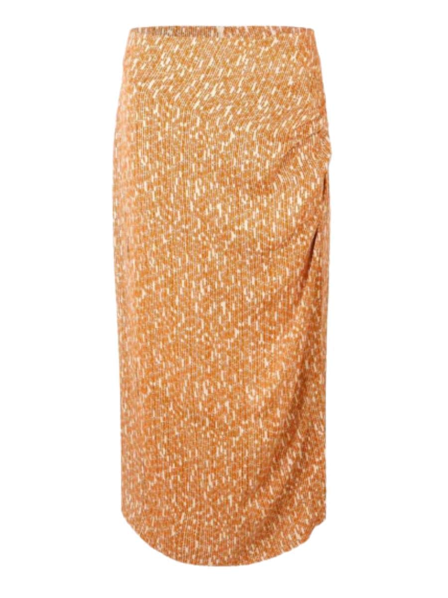 Second Female Rattan Nederdel - Orange ♥ Shop nyheder online ♥
