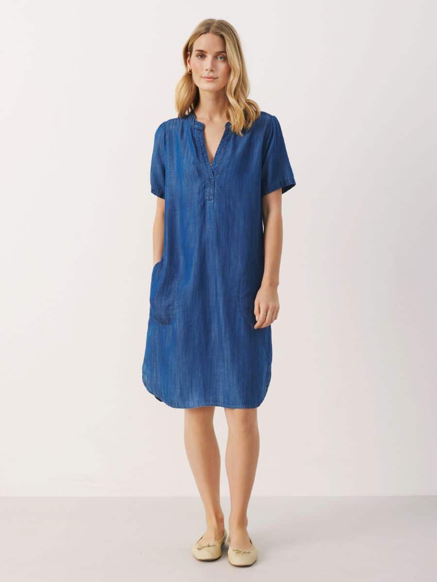 Part Two Aminase Kjole - Denim ♥ Shop nyheder fra Part Two her ♥