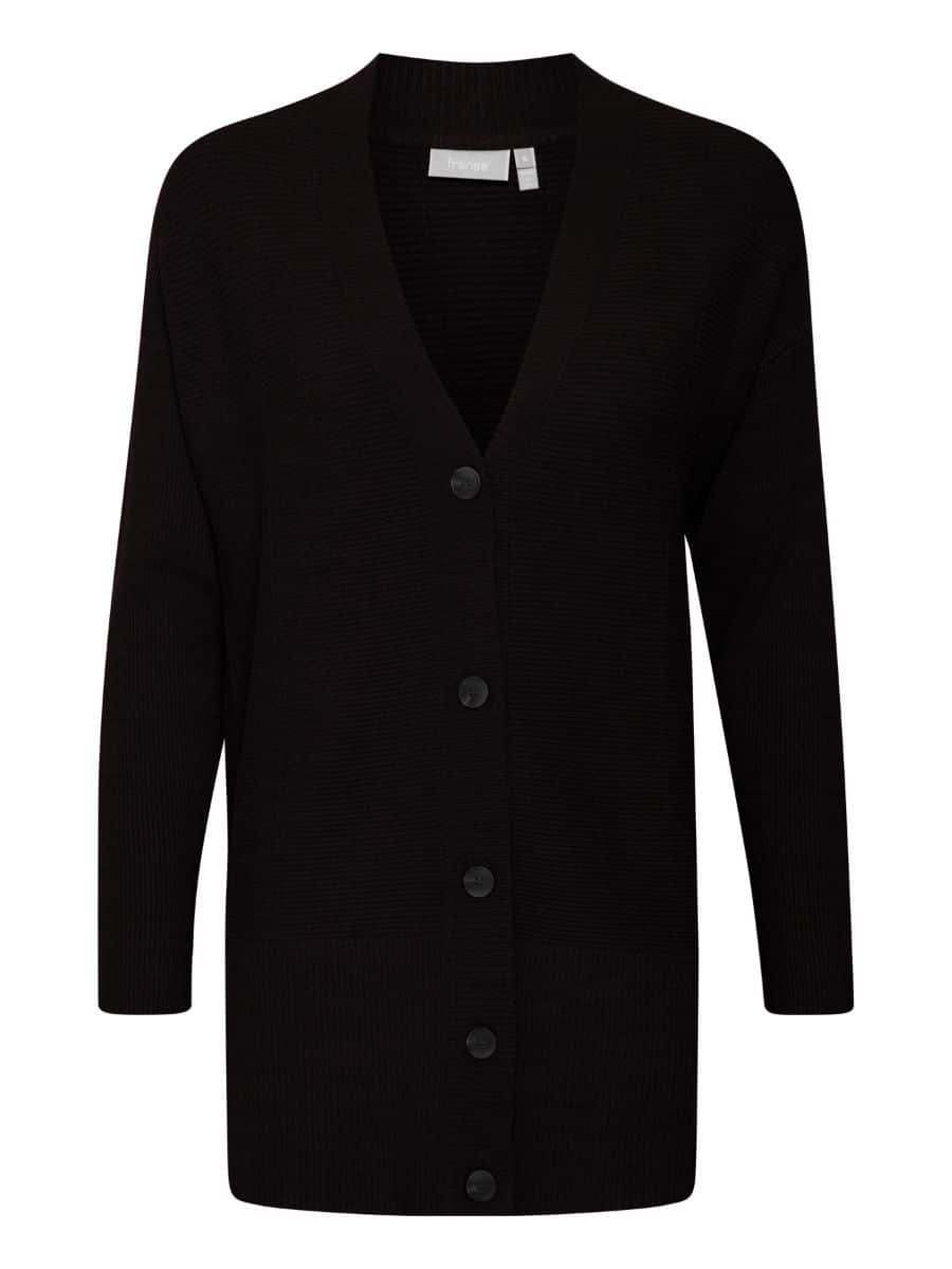 Fransa Strik Cardigan Frvisca car 2 - Sort ♥ Shop Fransa nyheder