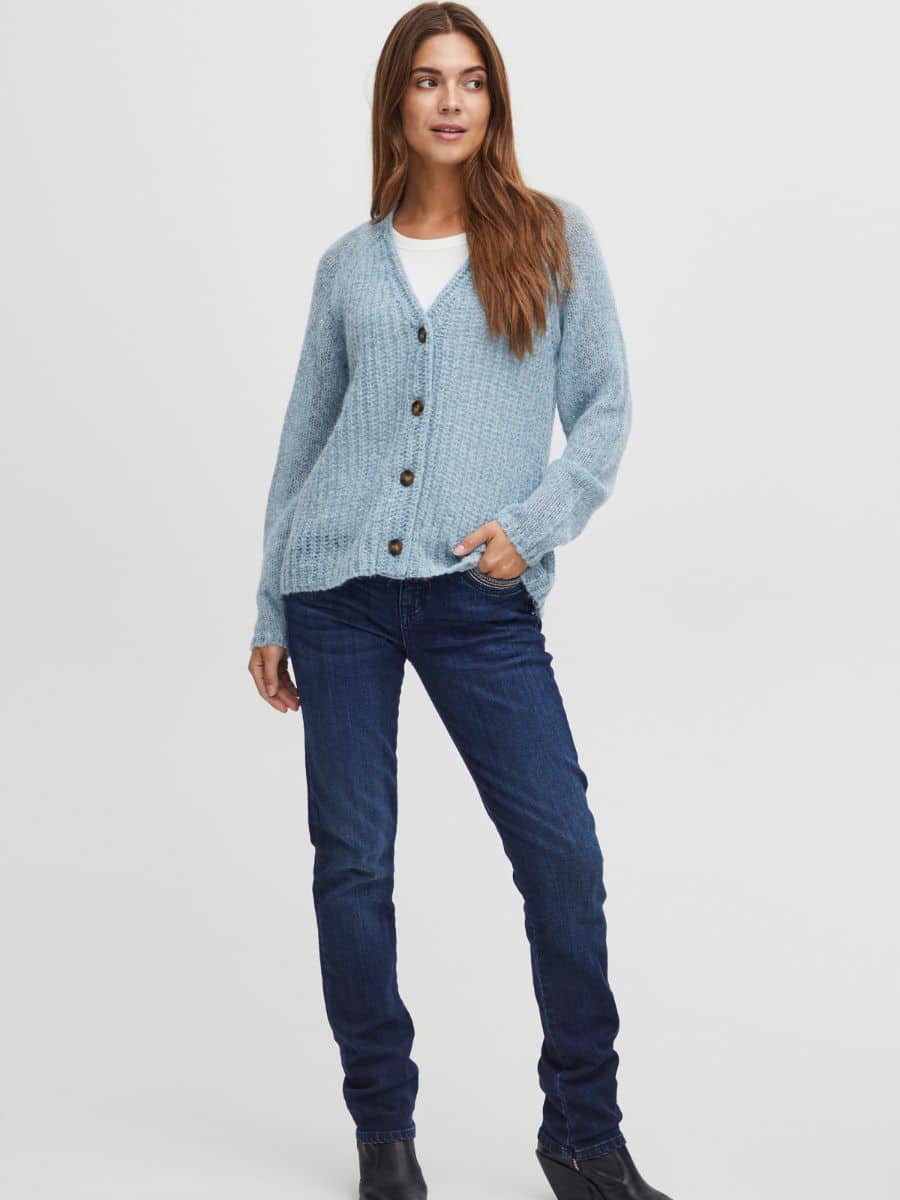 Fransa cardigan Frbien car 3 - Blå ♥ Shop Fransa nyheder online ♥