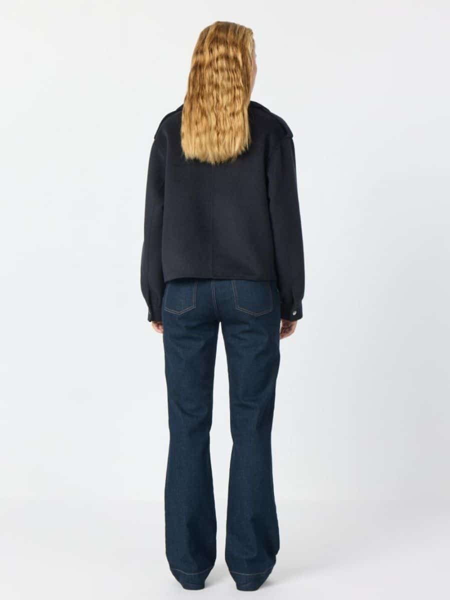 Levete Room Uld jakke Lr-owa - Navy ♥ Shop Levete Room styles