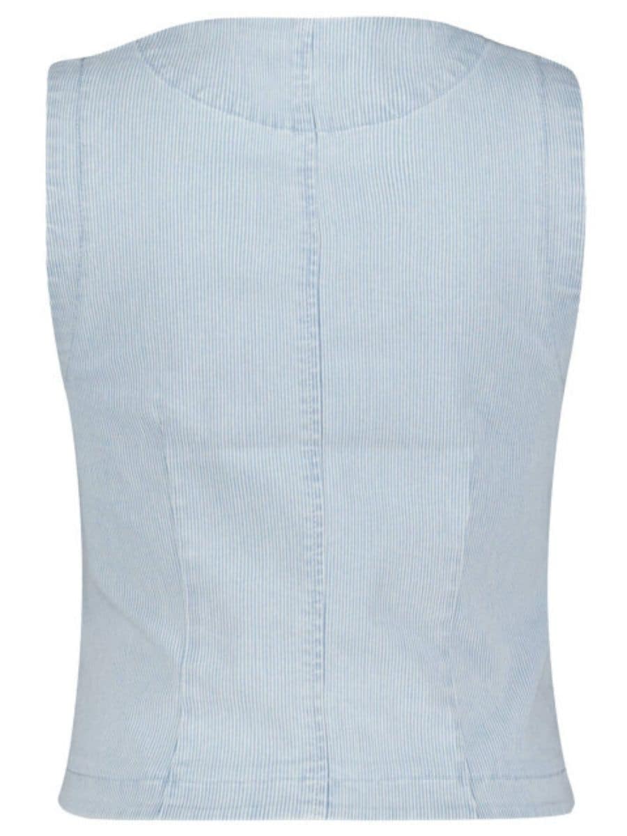 Red Button vest denim stripe ♥ Shop lækre Red Button nyheder ♥