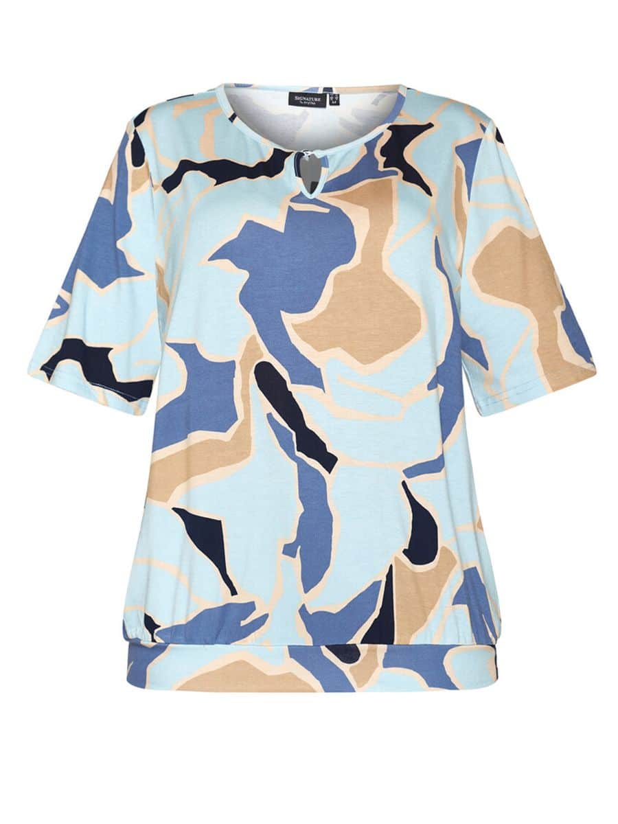 Signatura T-Shirt 217400 - Crystal Blue ♥ Shop Signature nyheder