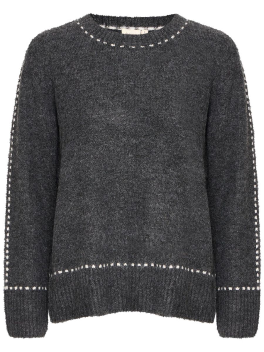 Fransa FRELISE Strik - Charcoal Mix - Frølund