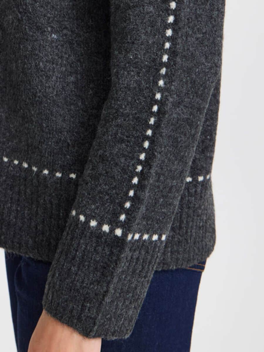 Fransa FRELISE Strik - Charcoal Mix - Frølund