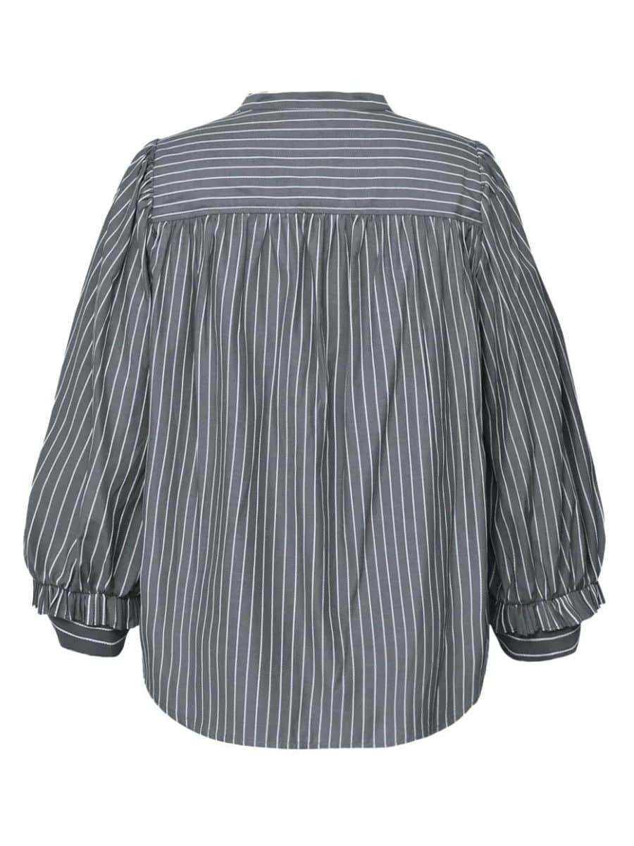 Gossia Bluse Meego Sia - Grey White - Frølund