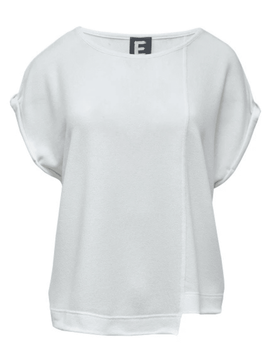E Bluse 14533-1 – Klassisk hvid damebluse med elegant snit
