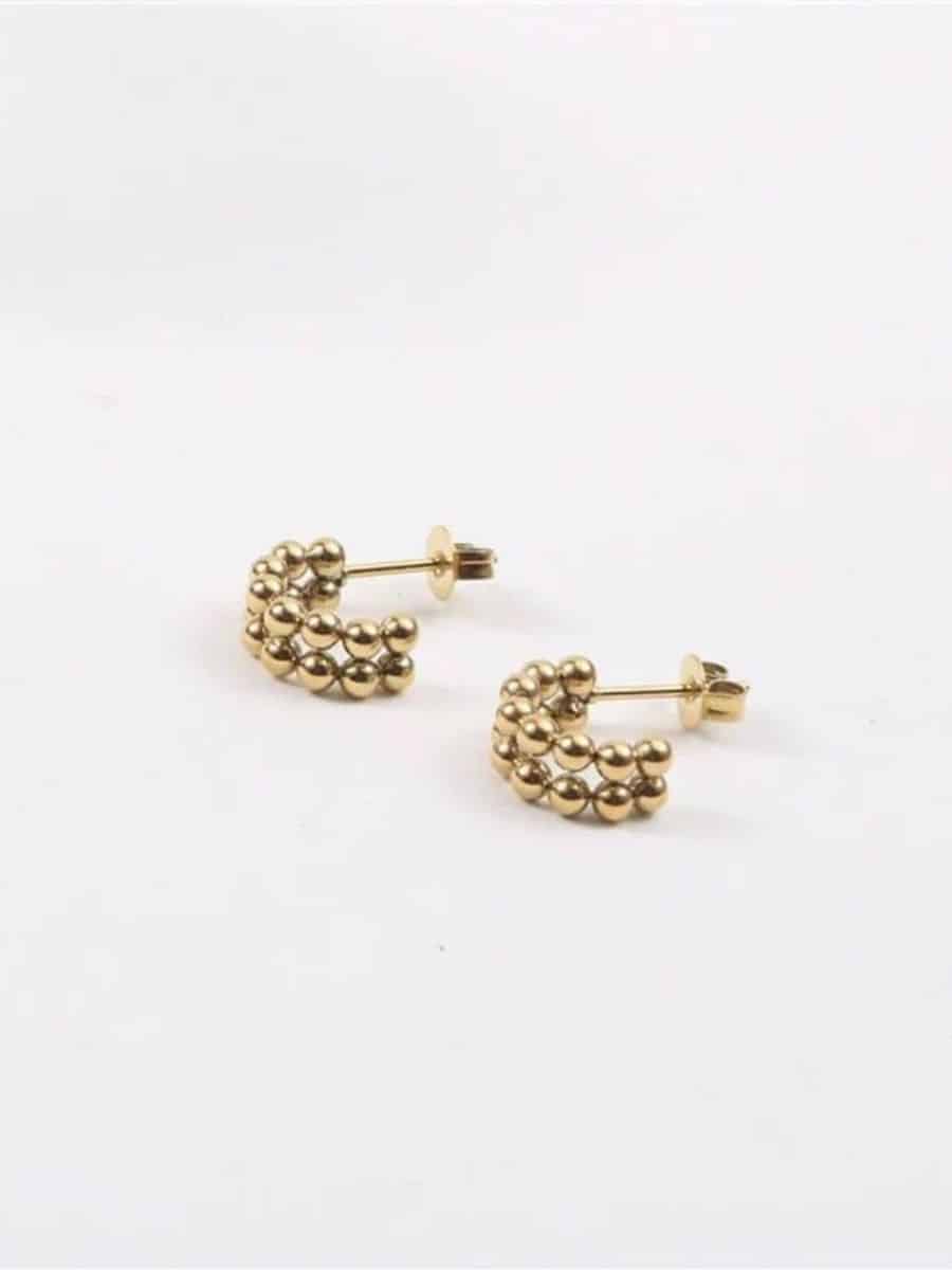 Muun Studios Øreringe Bead Small - Guld ♥ Shop Muun Studios ♥