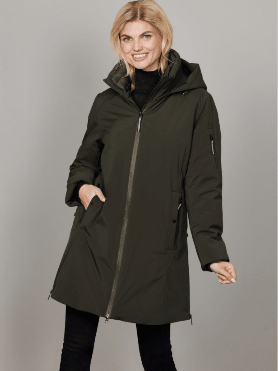 Junge Medina Jakke 2093-88 Olive – Let overgangsjakke til damer
